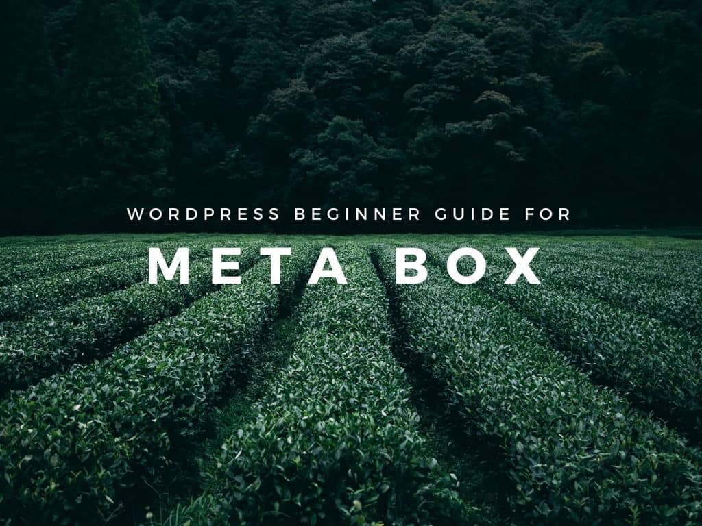 WordPress Beginner Guide for Meta Box - Meta Box